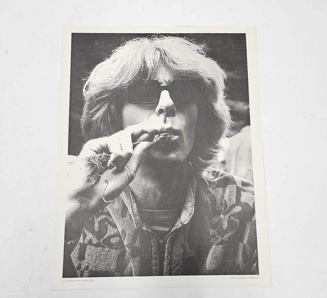 Vintage 1967 Phil Lesh Smoking A Joint Poster by Double-h Press Grant ...