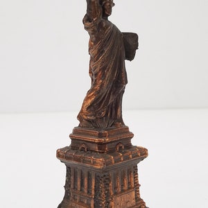 Vintage Cast Metal Statue of Liberty Sculpture Mid Century New - Etsy