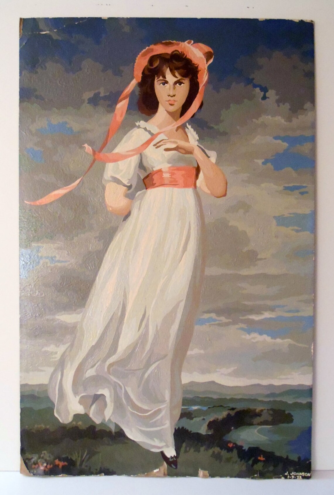 Vintage Thomas Lawrence 'pinkie' Paint-by-numbers Painting LARGE - Etsy