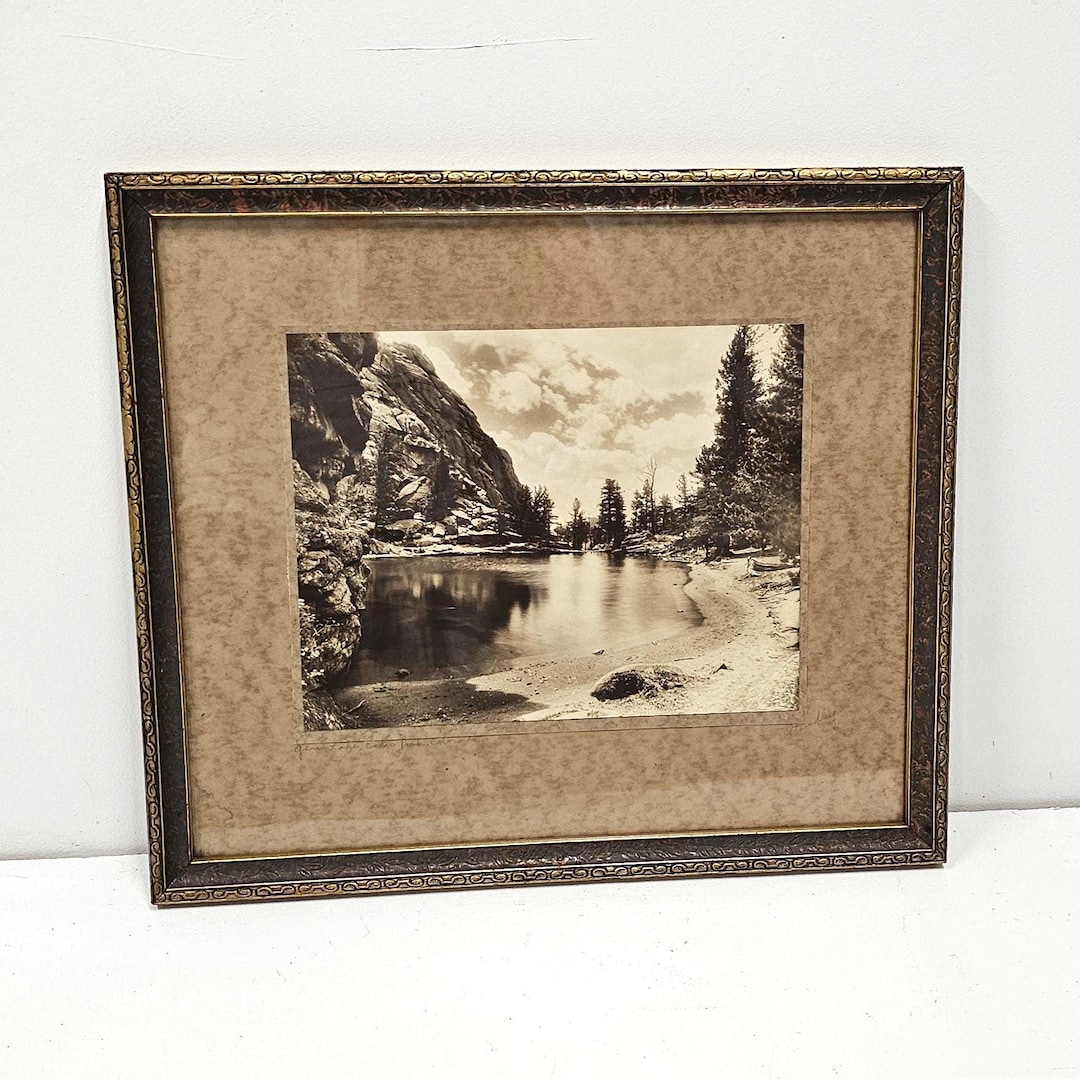 Vintage Gem Lake Estes Park Colorado Photograph by Harry Standley - Etsy