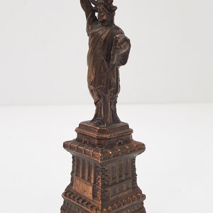 Vintage Cast Metal Statue of Liberty Sculpture Mid Century New York ...