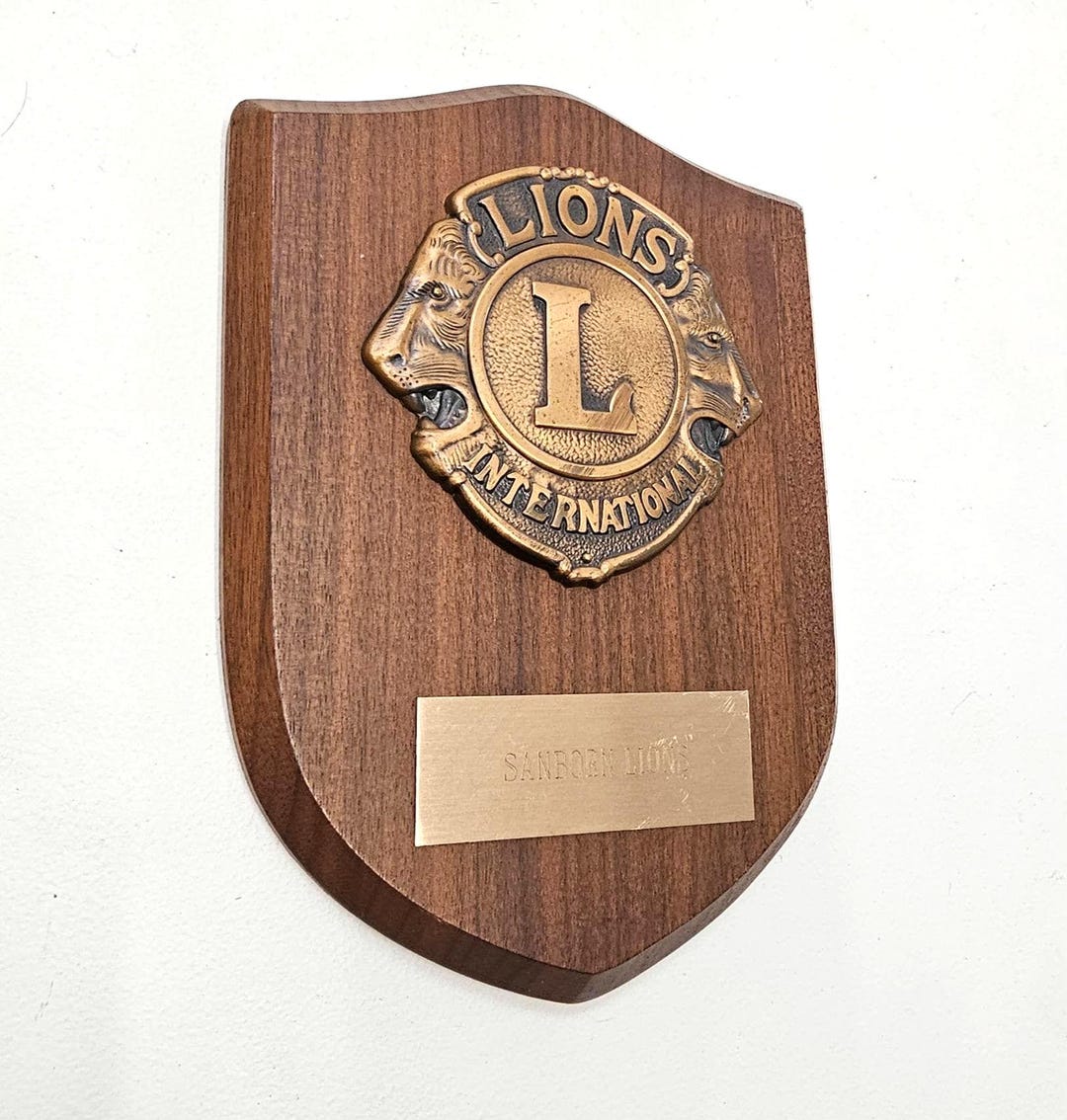 Vintage Lions Club International Plaque - Etsy