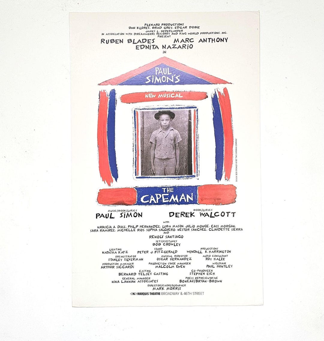 Vintage the Capeman Broadway Poster - Paul Simon - Etsy