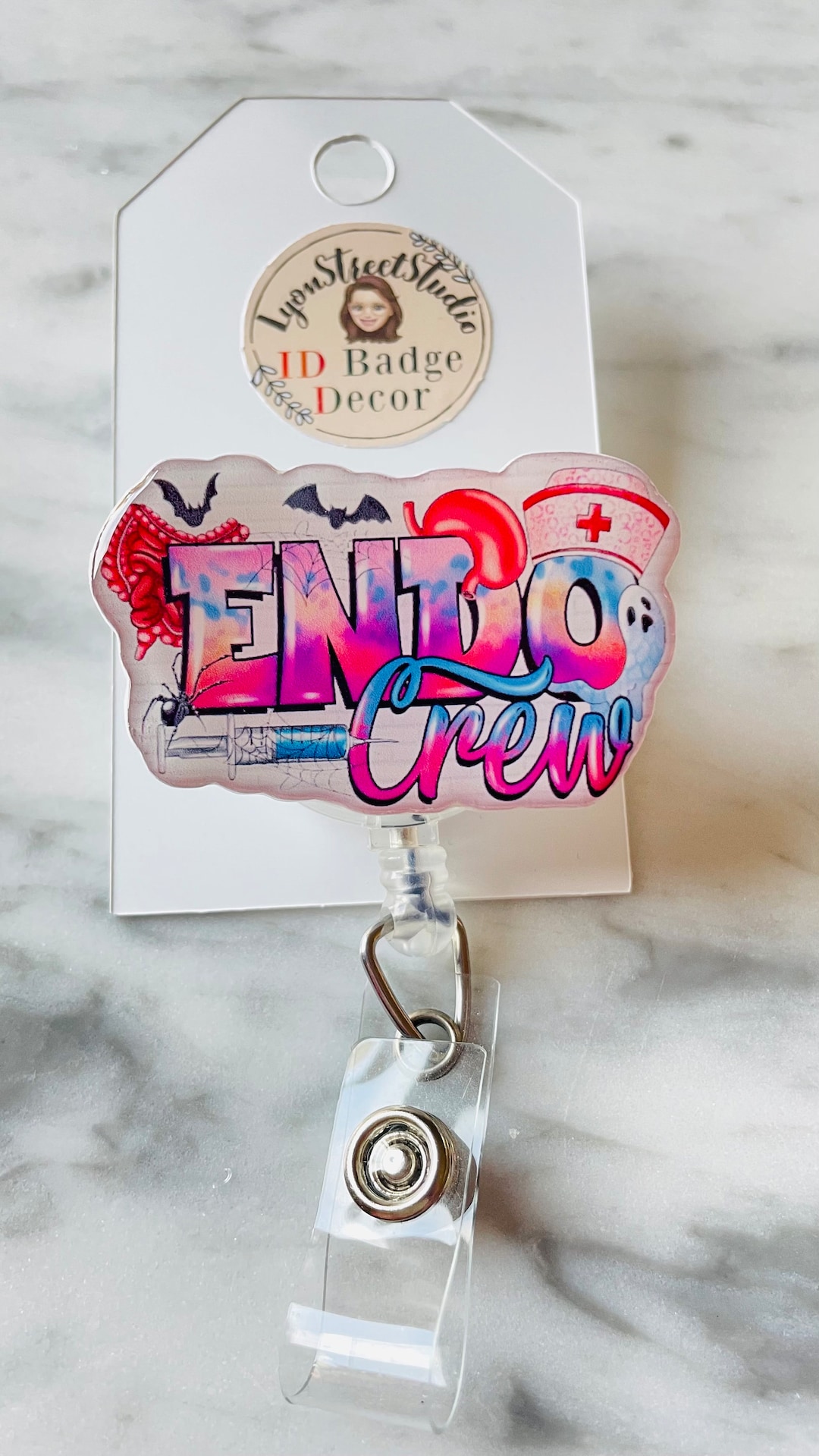 Endo Crew Badge Reel: Spooky ID Reel - Etsy