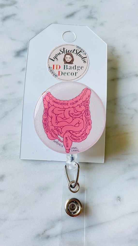 Colonoscopy ID Reel/colon Badge Reel/intestine Badge Reel - Etsy