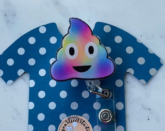 Poop Emoji Badge | Etsy