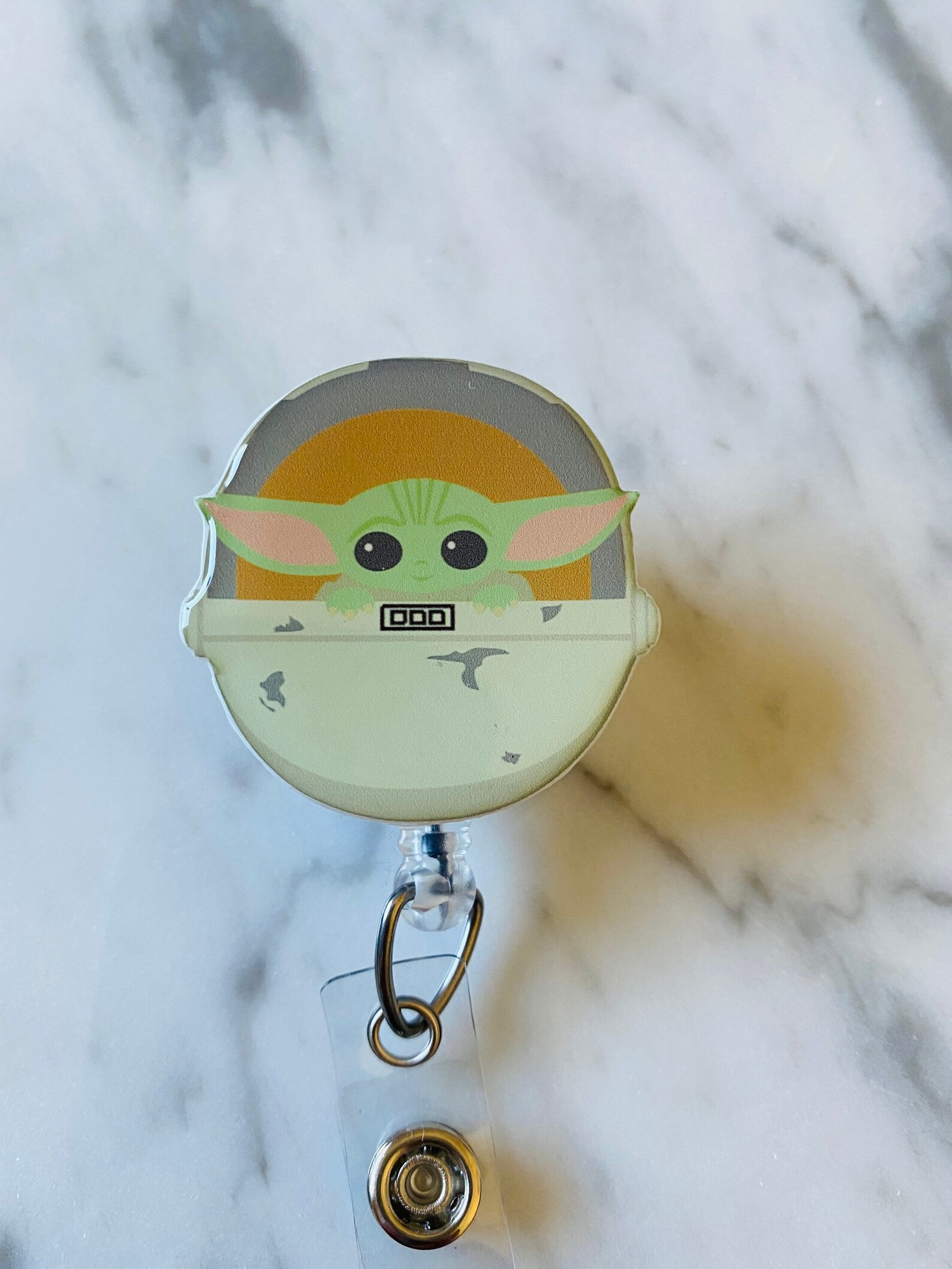 Grogu in Hover Pod ID Reel/baby Yoda ID Reel/the Child ID Reel - Etsy