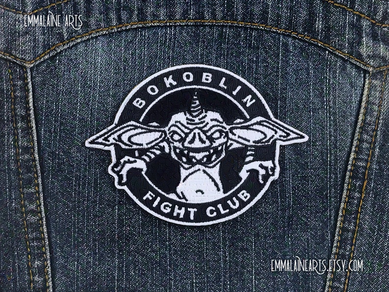 FIGHT CLUB Patch | Nerd Monster Video Game Punk | Black and White ...