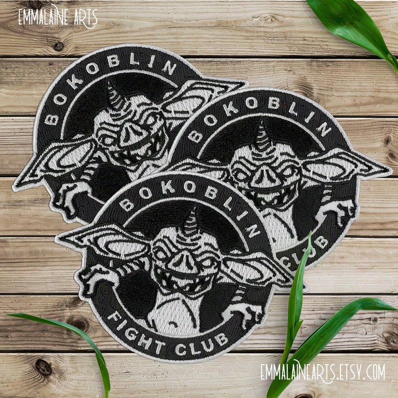 FIGHT CLUB Patch | Nerd Monster Video Game Punk | Black and White ...