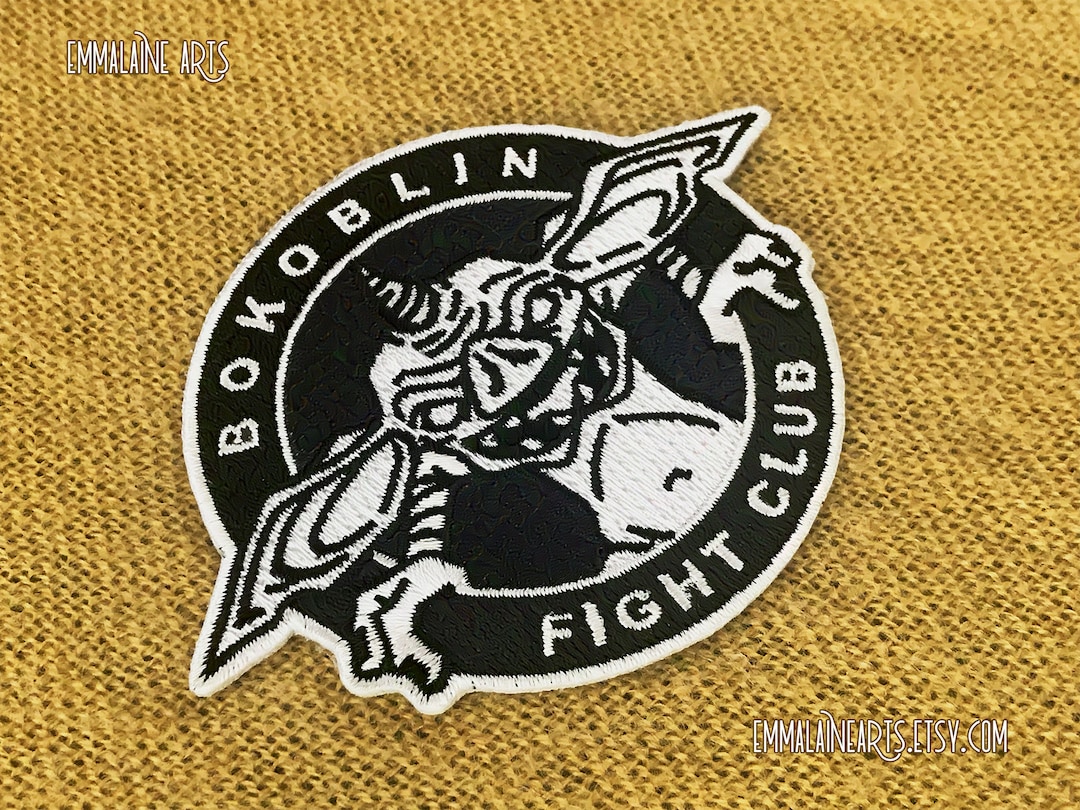 FIGHT CLUB Patch | Nerd Monster Video Game Punk | Black and White ...