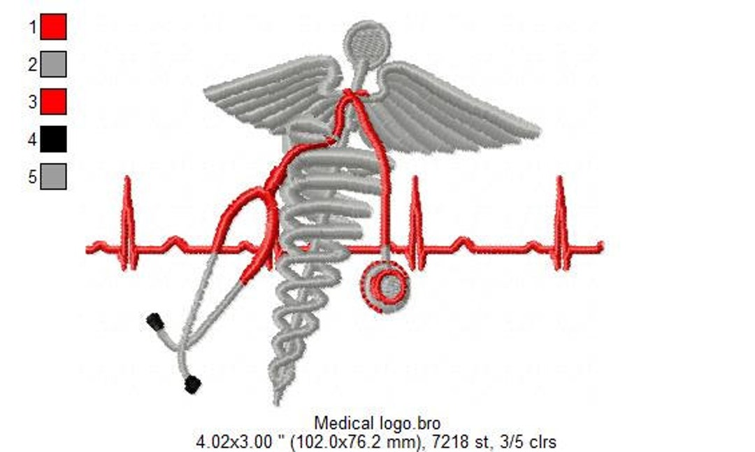 INSTANT DOWNLOAD: Medical Logo With Asclepius - Etsy