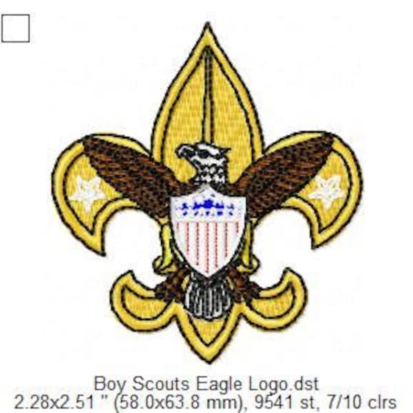 Boy Scout Embroidery - Etsy
