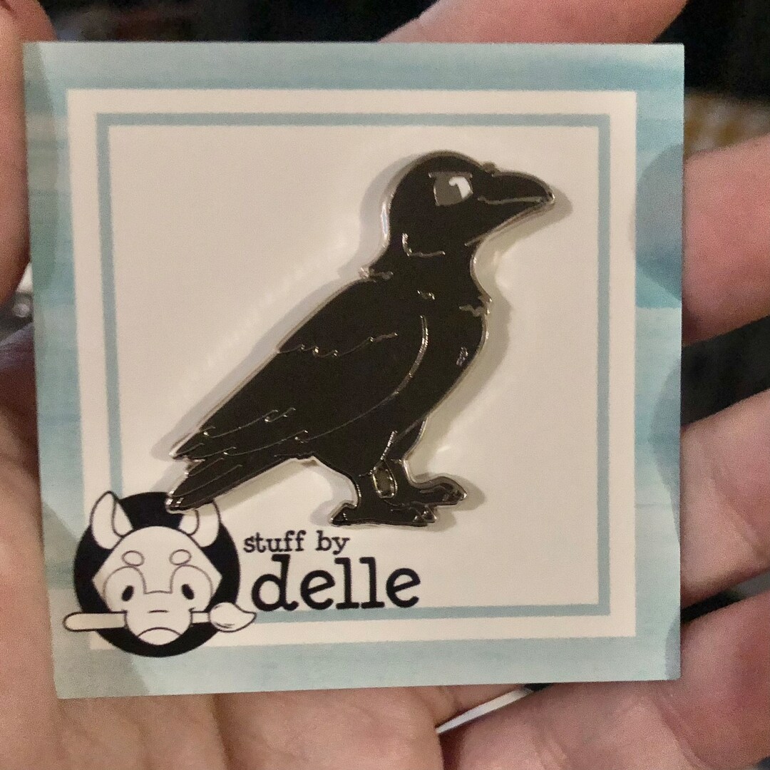 Chibi Judging Crow Hard Enamel Pin - Etsy