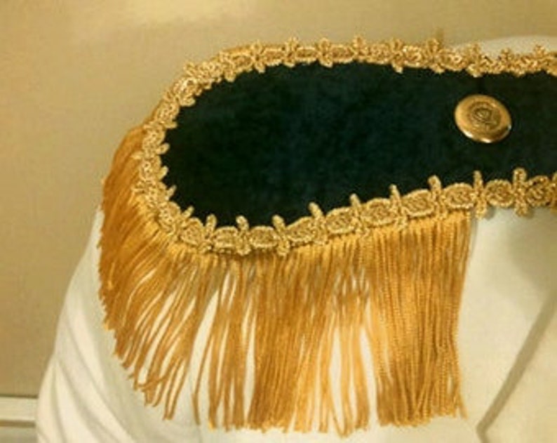 CHILD'S Size, Black Epaulettes for Costume, Halloween, Military, Pirate ...