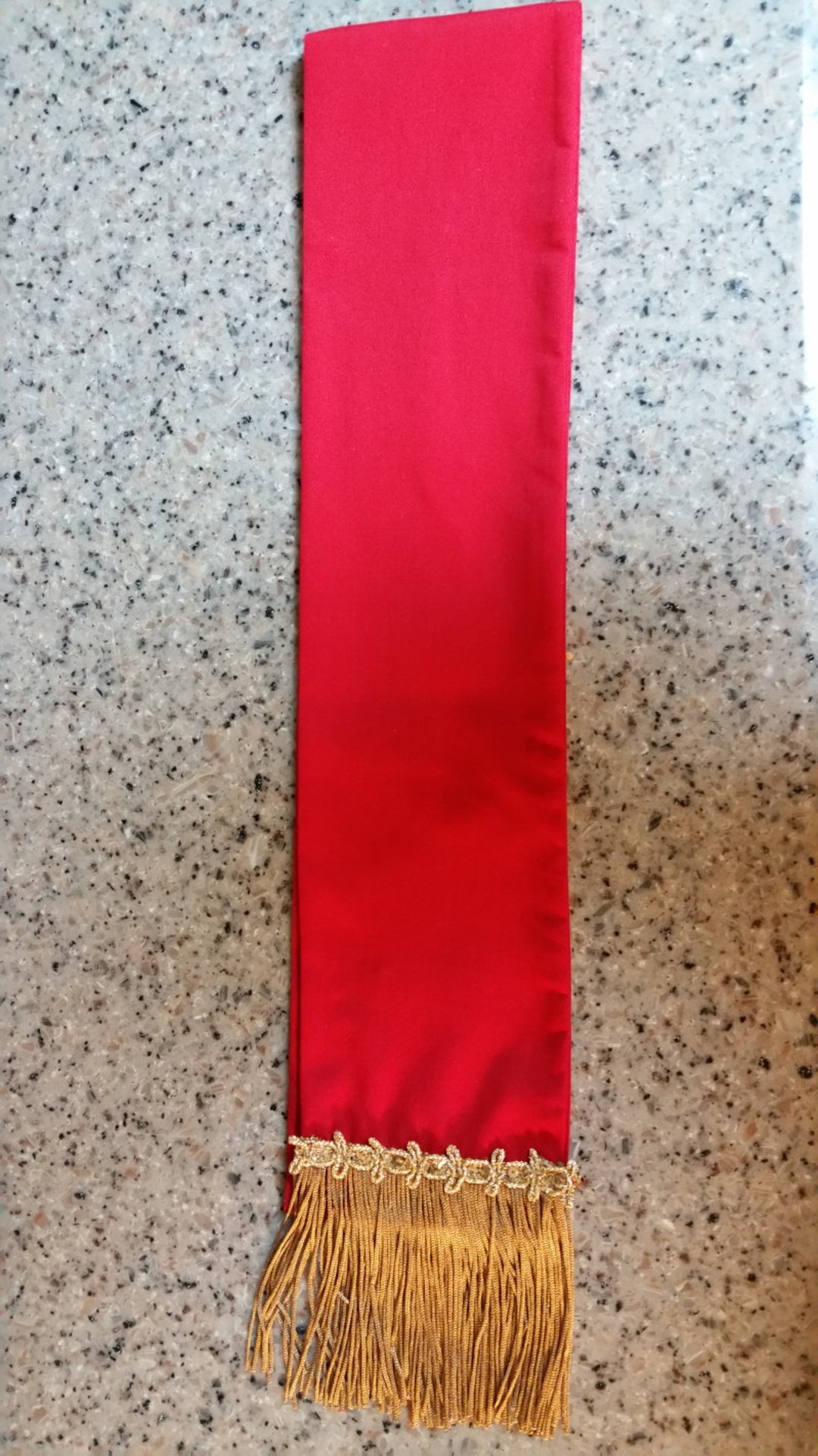Red Costume Sash: Gold Fringe Trim, Cosplay Military Dictator Pirate - Etsy