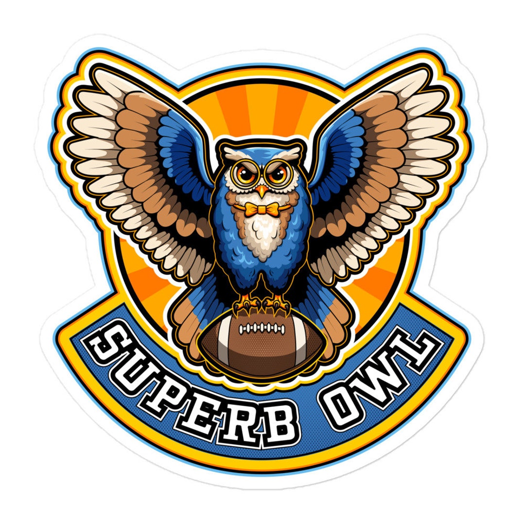 Superb Owl Sticker - Super Bowl NFL Football Team Game Day Fan Gear - Etsy
