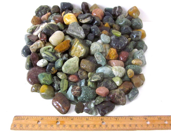 3 Pounds Assorted 1/2 3 Inch Rough Rock Stone for Rock Tumbling Tumbler ...