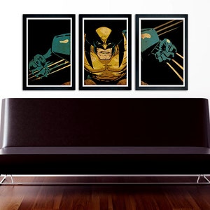 Wolverine Poster Set of 3 – Wall Decor 11 X 17 - Etsy