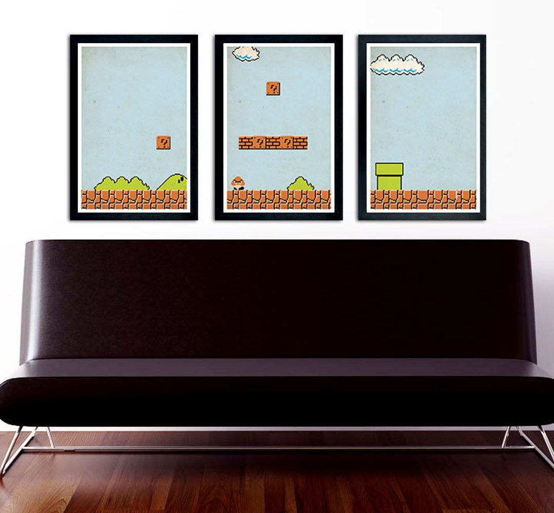 Mario Poster Set of 3 – Wall Decor 11 X 17 Nintendo - Etsy