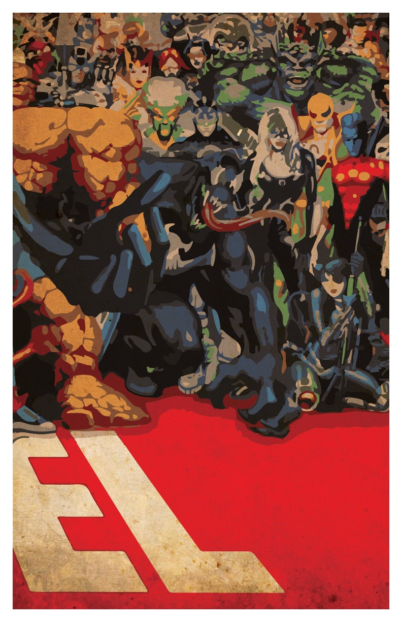 MARVEL Poster Set of 3 Wall Decor 11 X 17 Spiderman Hulk - Etsy