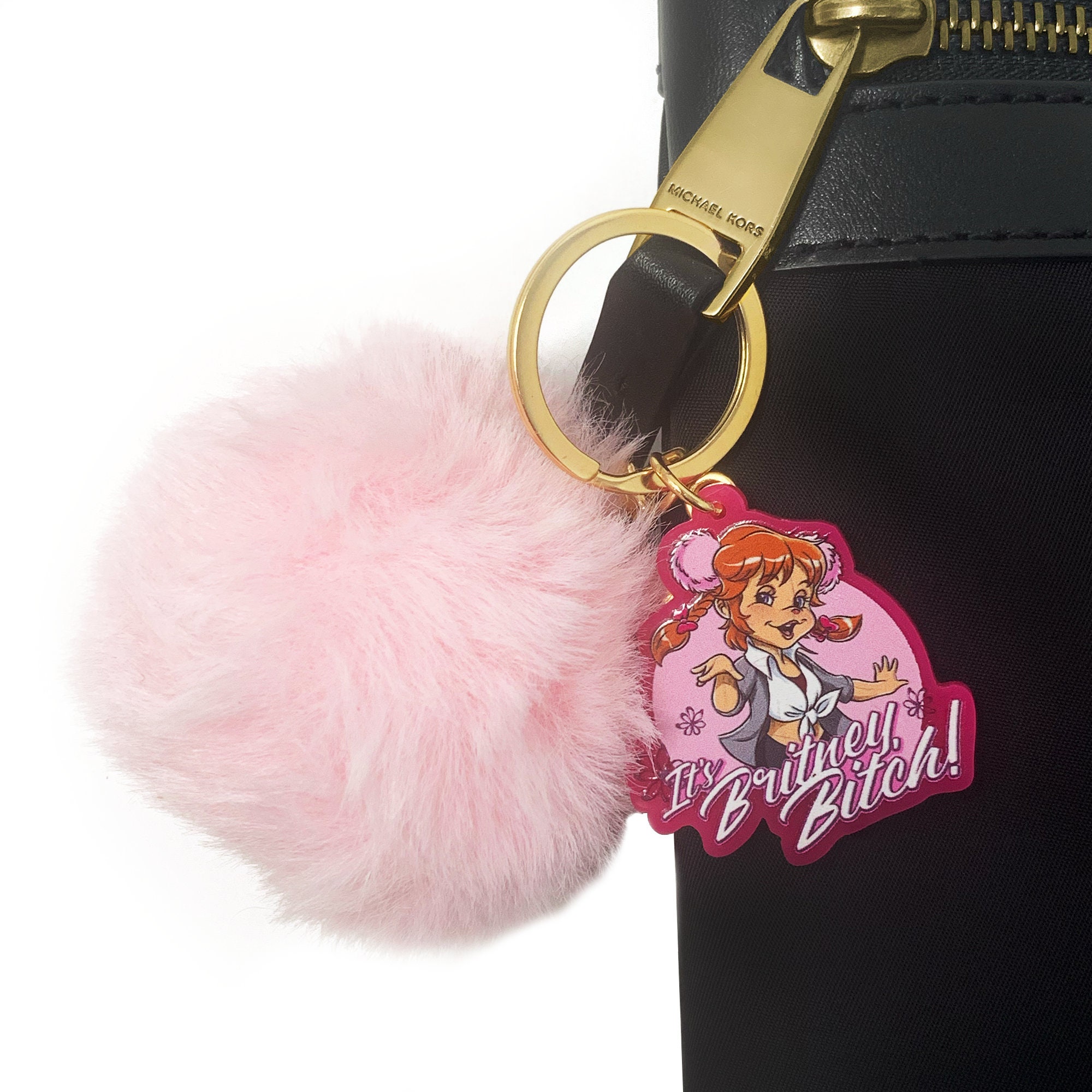Britney Spears Brittany Miller Chipette Pink Pom Pom Gold | Etsy