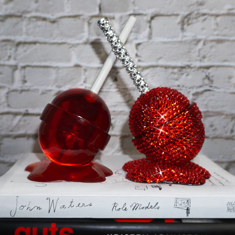 Mini Resin Red Translucent Melting Blow Pop Popsicle Lollipop - Etsy