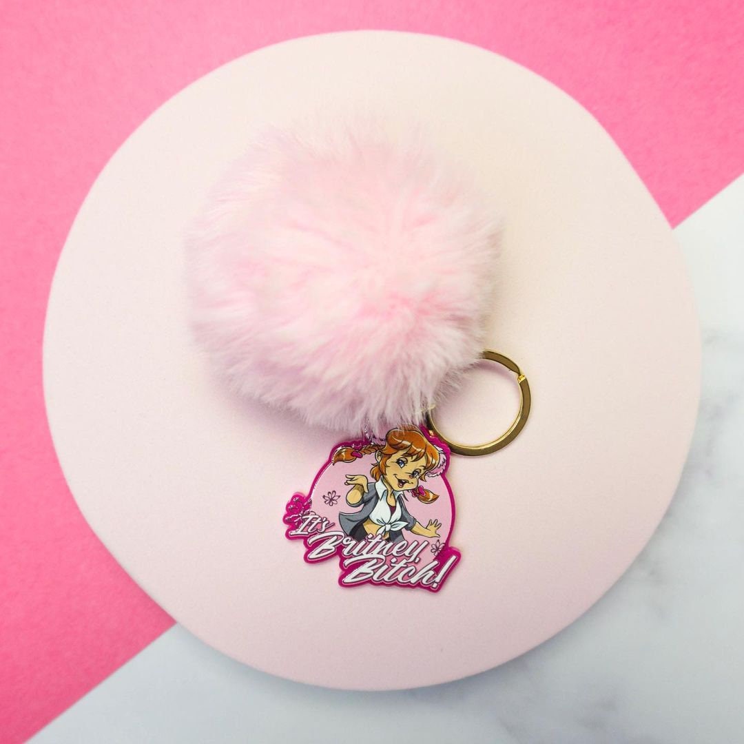 Britney Spears Brittany Miller Chipette Pink Pom Pom Gold | Etsy