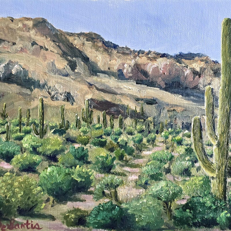 Saguaro Painting - Etsy