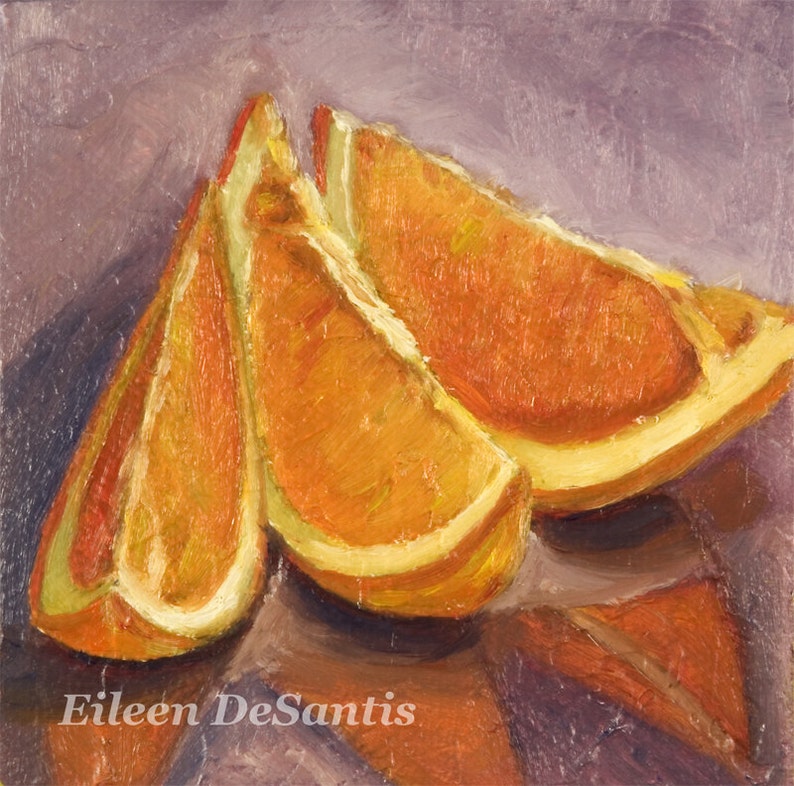 Limited Edition Giclée Print, Orange Slices Painting Print ...