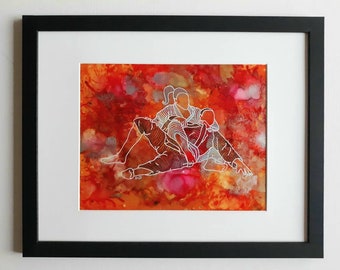 Brazilian Jiu Jitsu Painting - Etsy