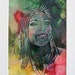 Custom Portrait Painting Using Alcohol Inks and Posca Pens, Portraiture ...