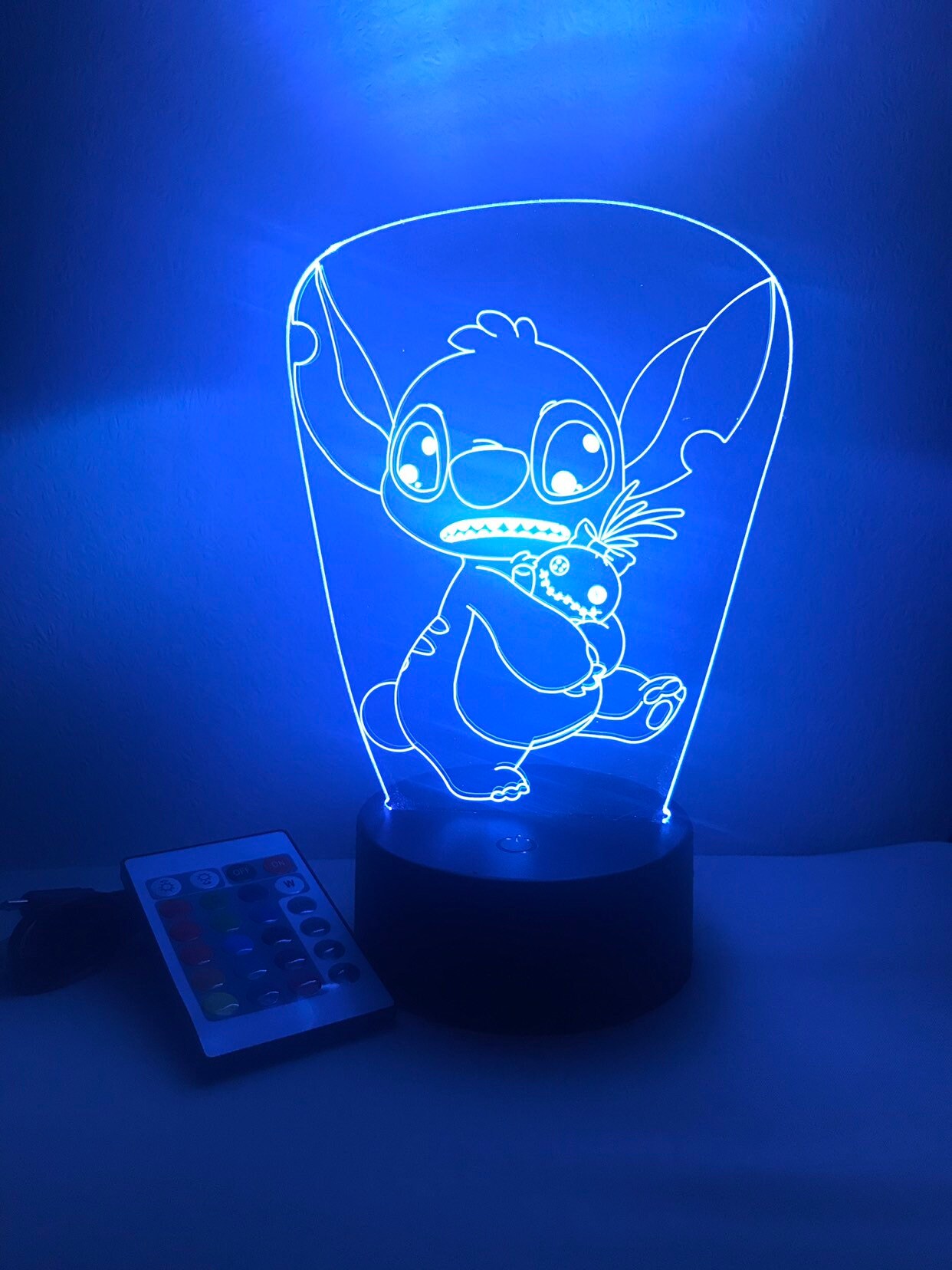 LILO & STITCH stitch Only 3D Night Light Illusion Lamp Usb - Etsy