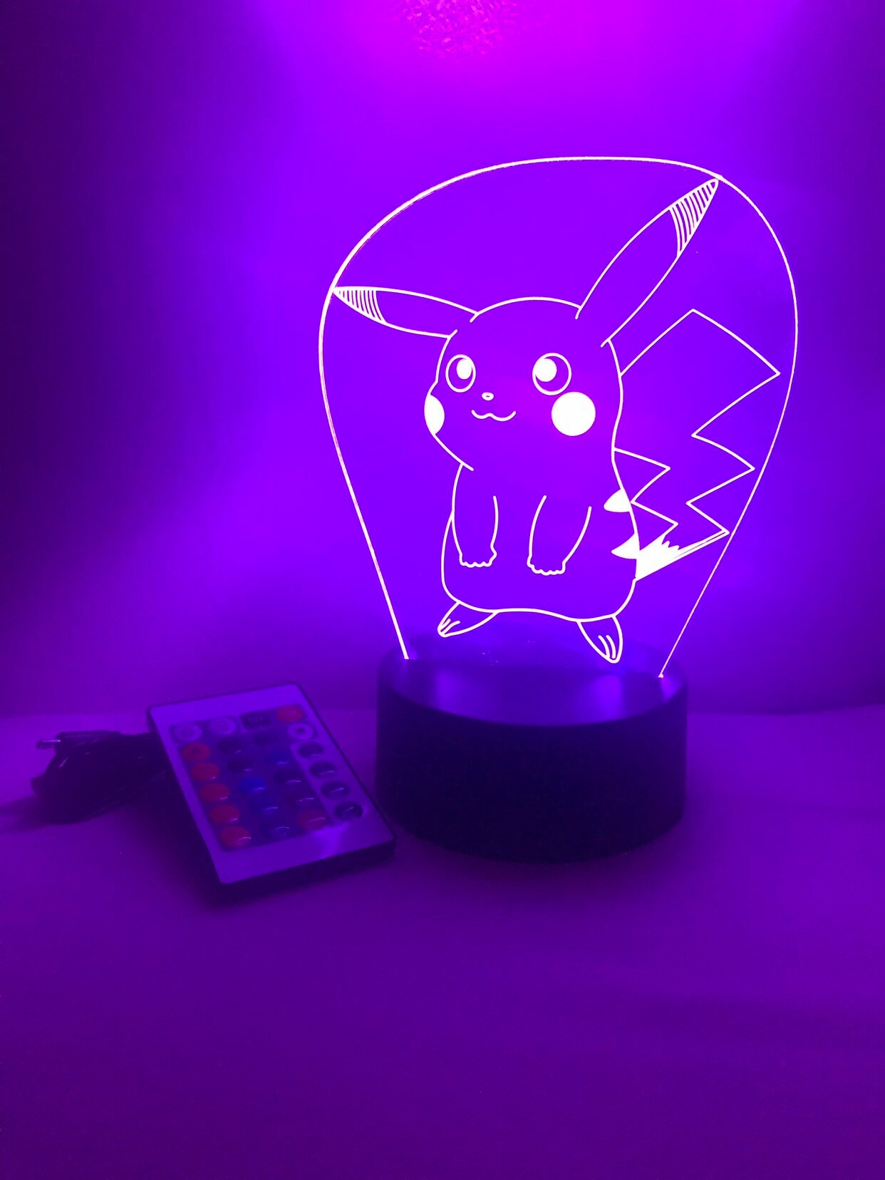 POKEMON PIKACHU Version 2 3D Night Light Illusion Lamp Usb - Etsy
