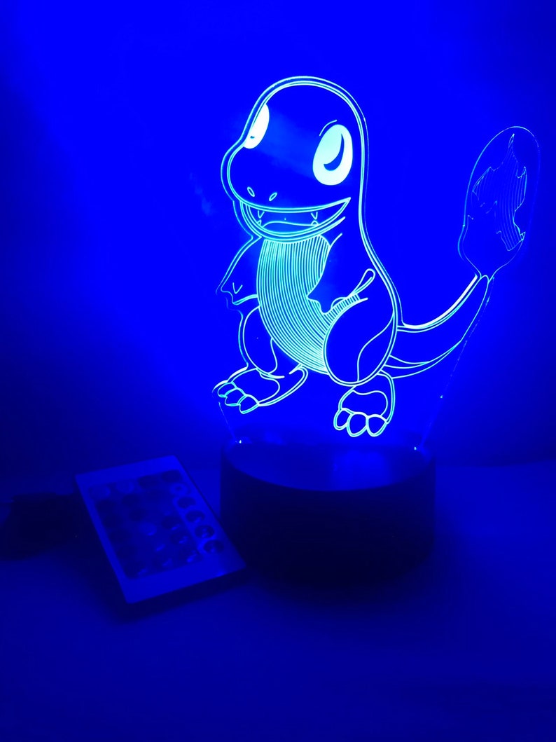 POKEMON CHARMANDER 3D Night Light illusion Lampe usb - Etsy France