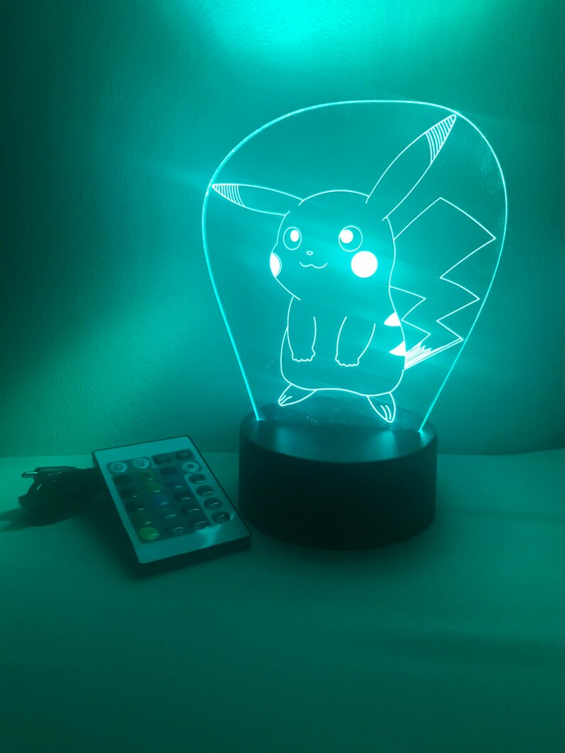 POKEMON PIKACHU Version 2 3D Night Light Illusion Lamp Usb - Etsy