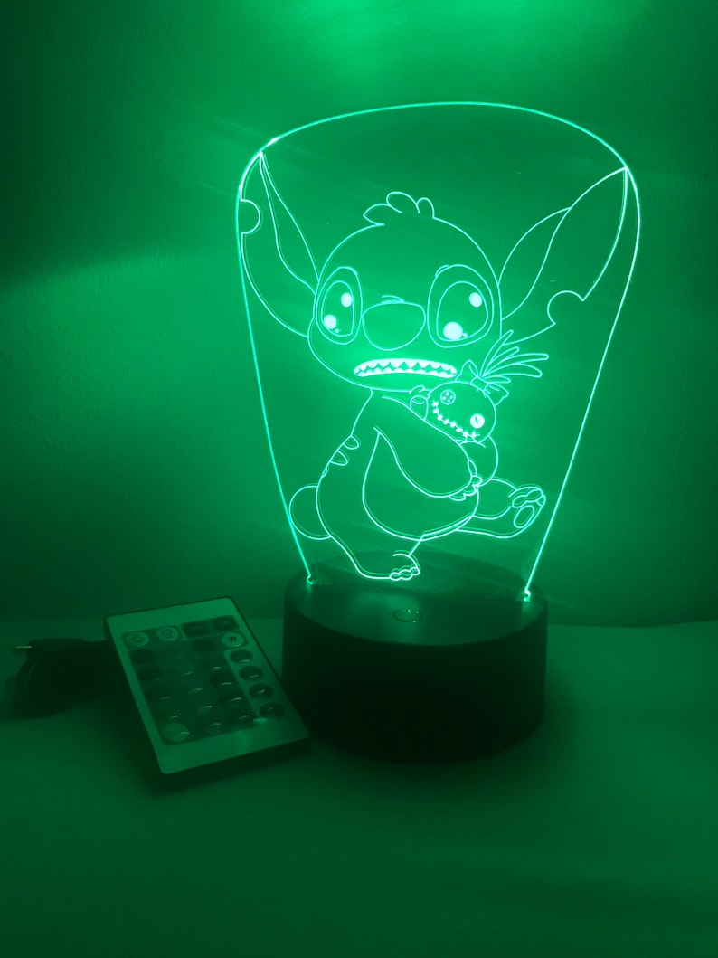 LILO & STITCH Stitch only 3D Night Light illusion Lamp usb | Etsy