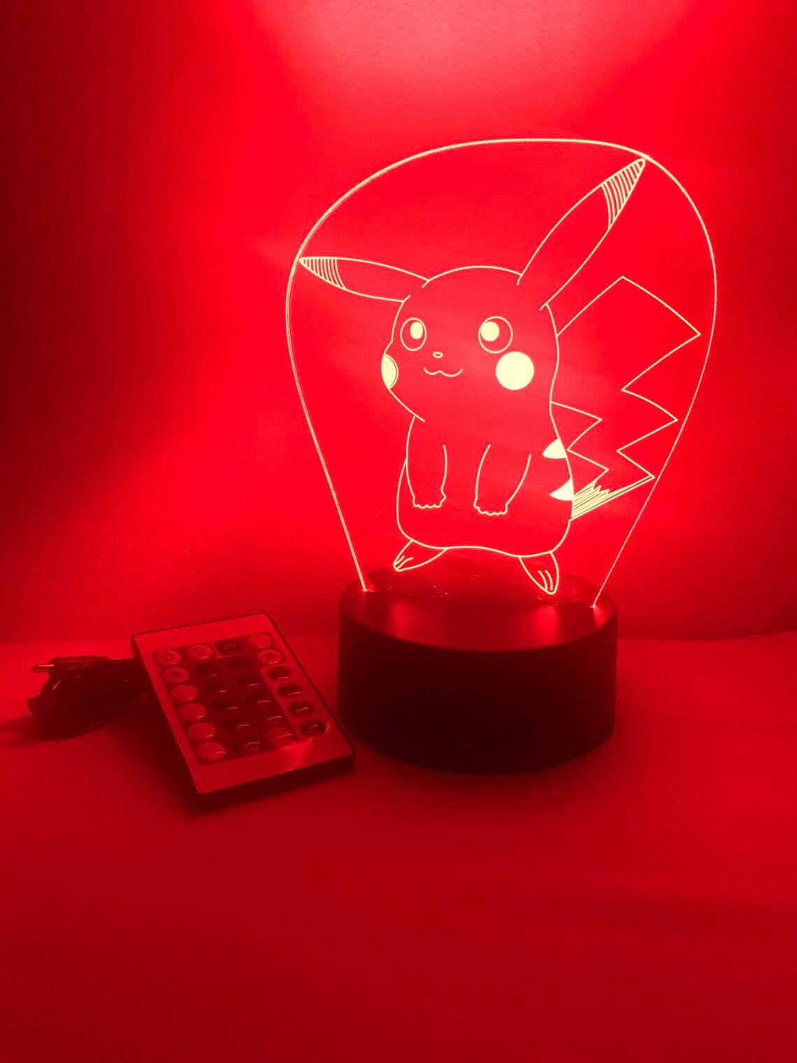 POKEMON PIKACHU Version 2 3D Night Light Illusion Lamp Usb - Etsy