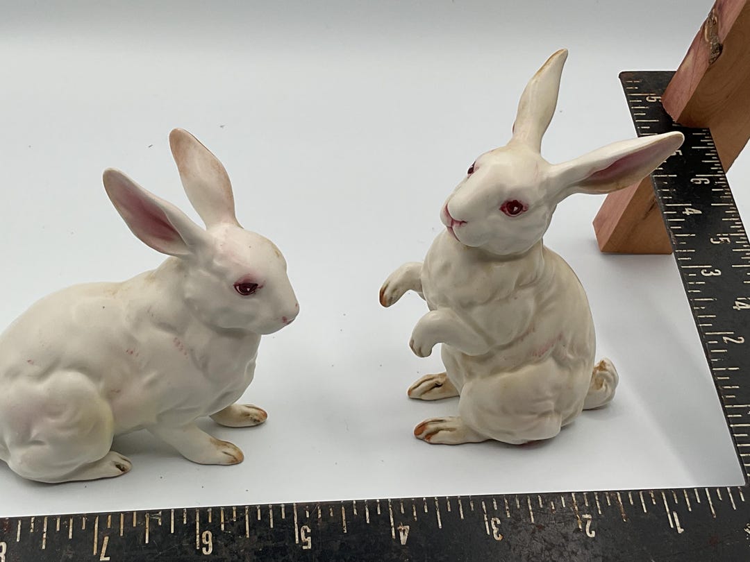 Two Lefton China Rabbits #H880 - Etsy