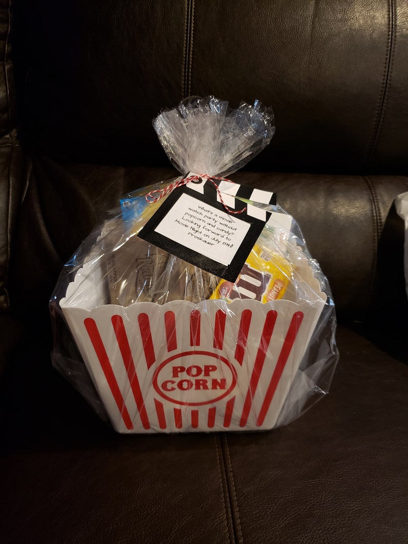 Customized AND Personalized Popcorn Movie Night Gift Sets - Etsy