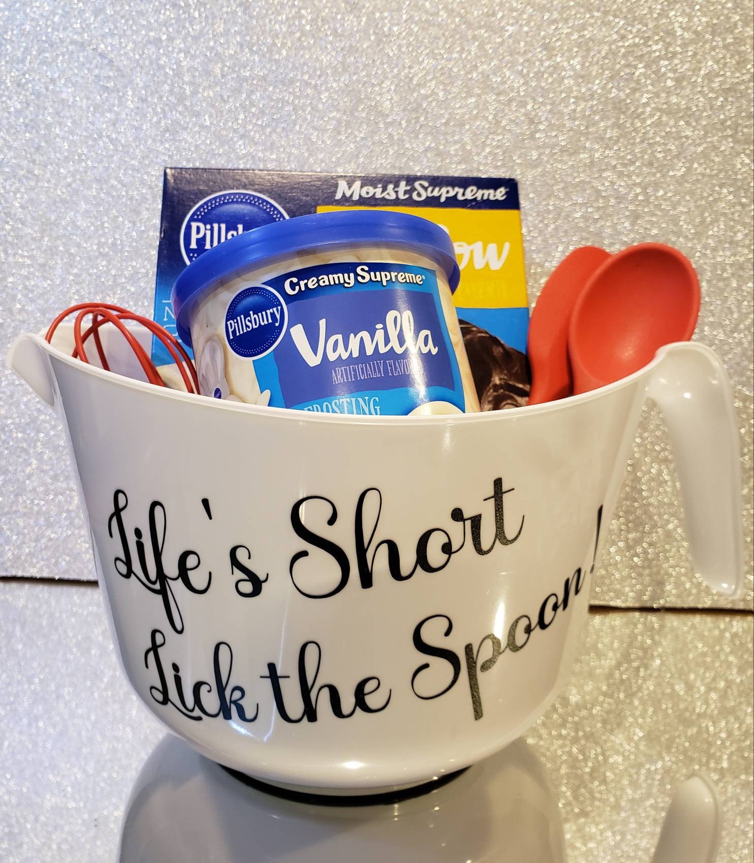 Personalized Mixing Bowl Gift Set With Saying - Etsy