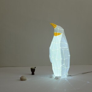 King Penguin DIY Paper Lamp Craft Kit,creative Paper Lamp Shade,3d ...