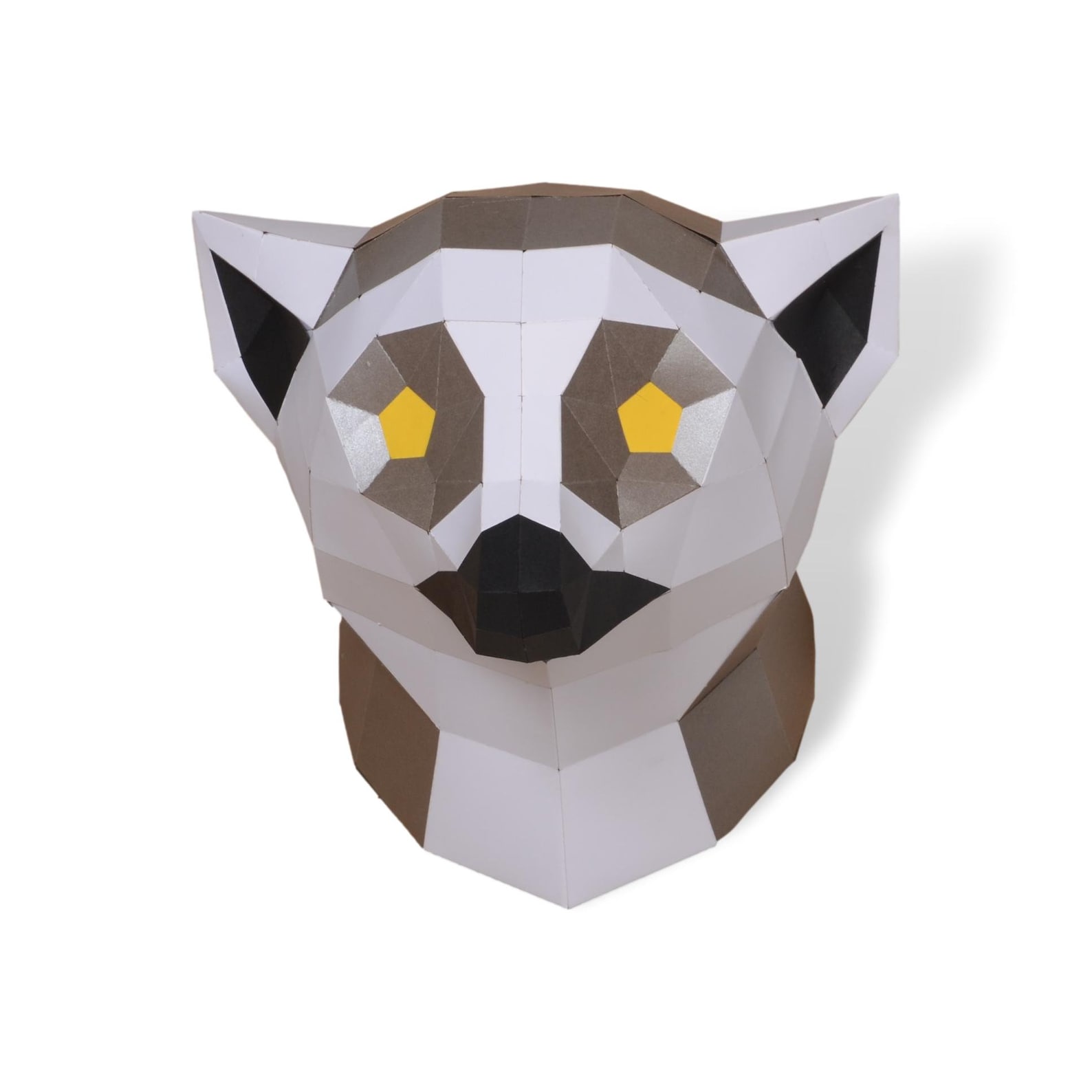 Lemurs Head Paper SculpturePre-cut DIY Papercraft - Etsy 日本