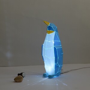 King Penguin DIY Paper Lamp Craft Kit,creative Paper Lamp Shade,3d ...