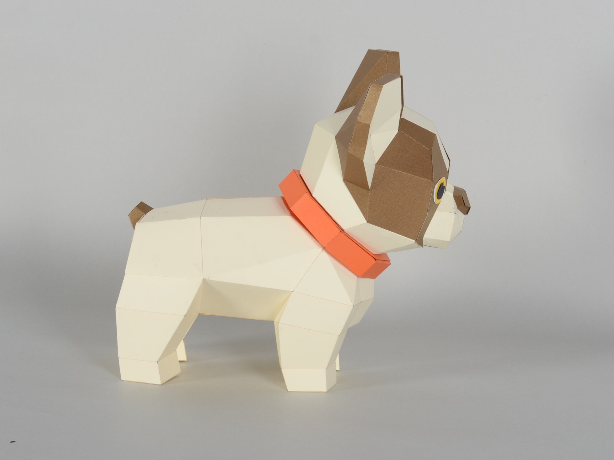 2 Size Bulldogs Pre-cutting DIY Papercraft Kit Multi-color | Etsy