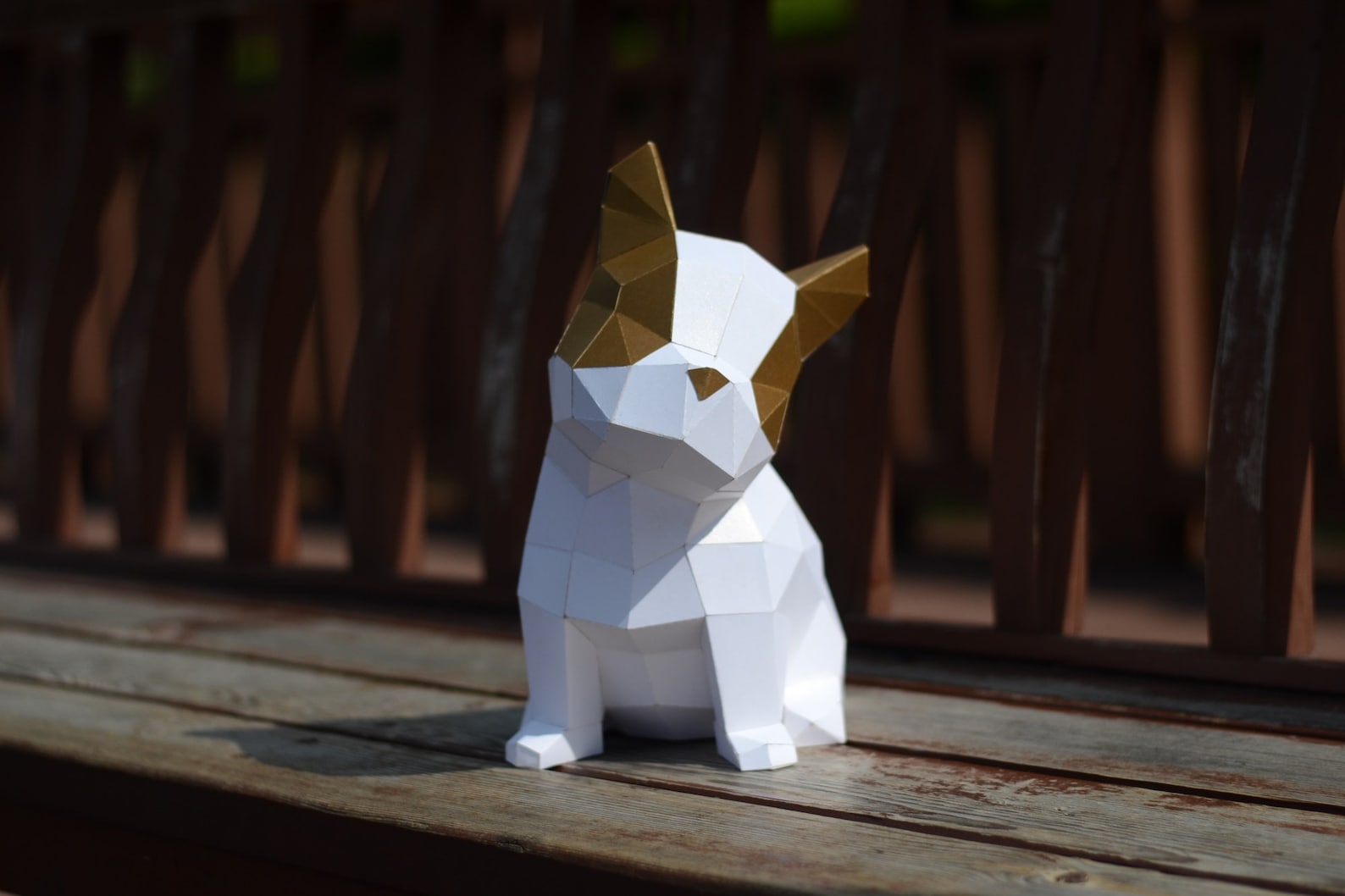 Bulldog Pre-cutting DIY Papercraft Kit, Multi-color Option，3d Art, Low ...
