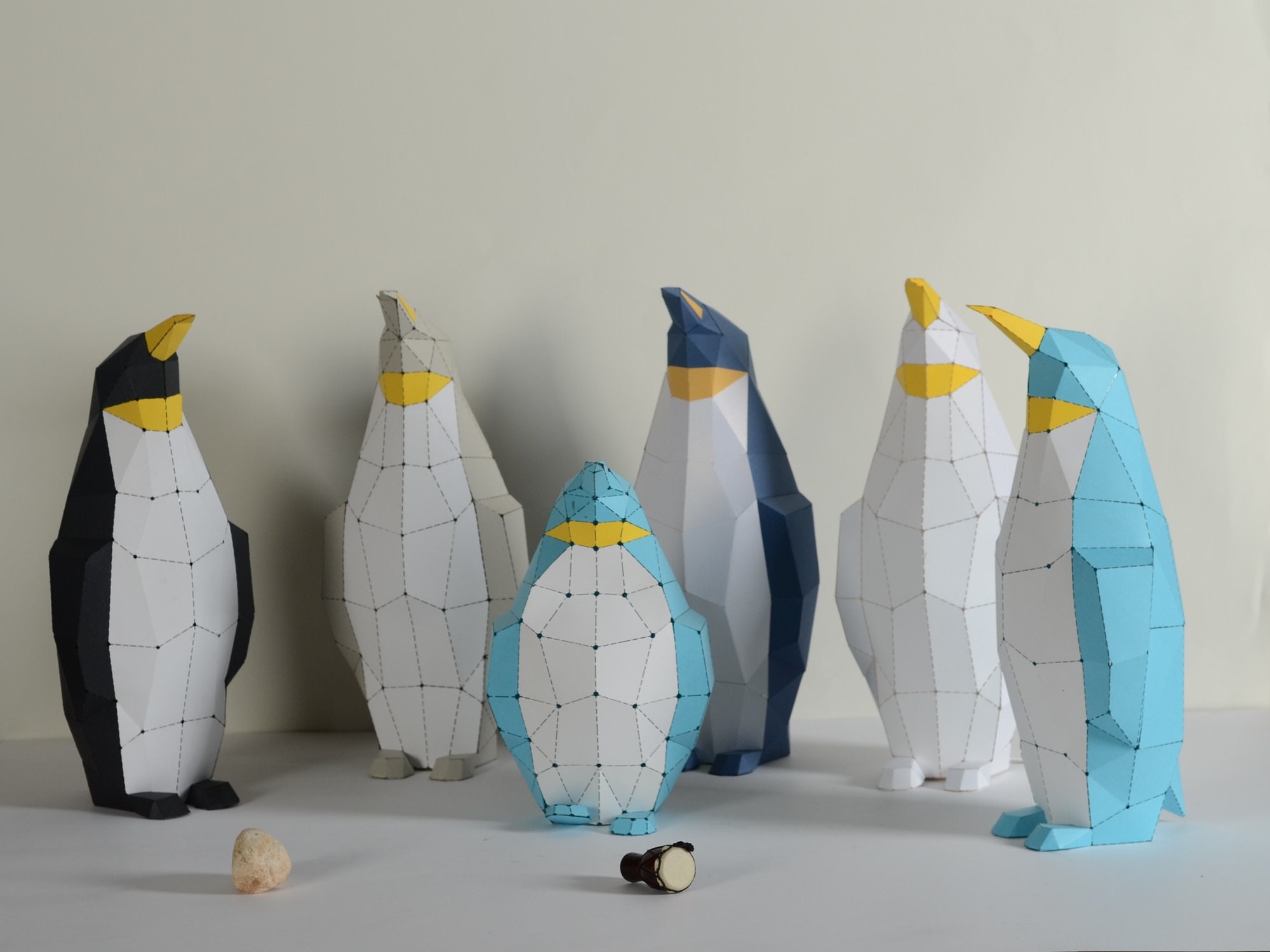 King Penguin DIY Paper Lamp Craft Kitcreative Paper Lamp | Etsy