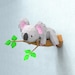 Koala on Branch Paper Sculpture,pre-cut DIY Papercraft Kit,handmade ...