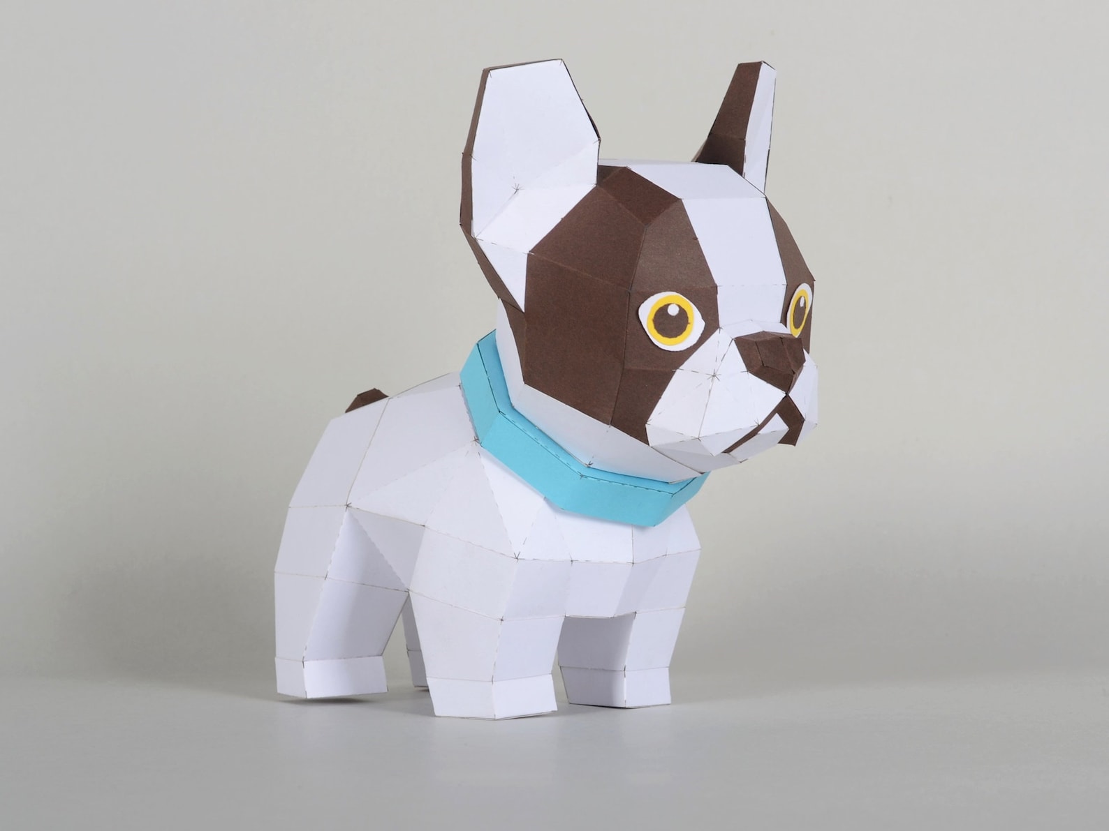 2 Size Bulldogs Pre-cutting DIY Papercraft Kit Multi-color | Etsy