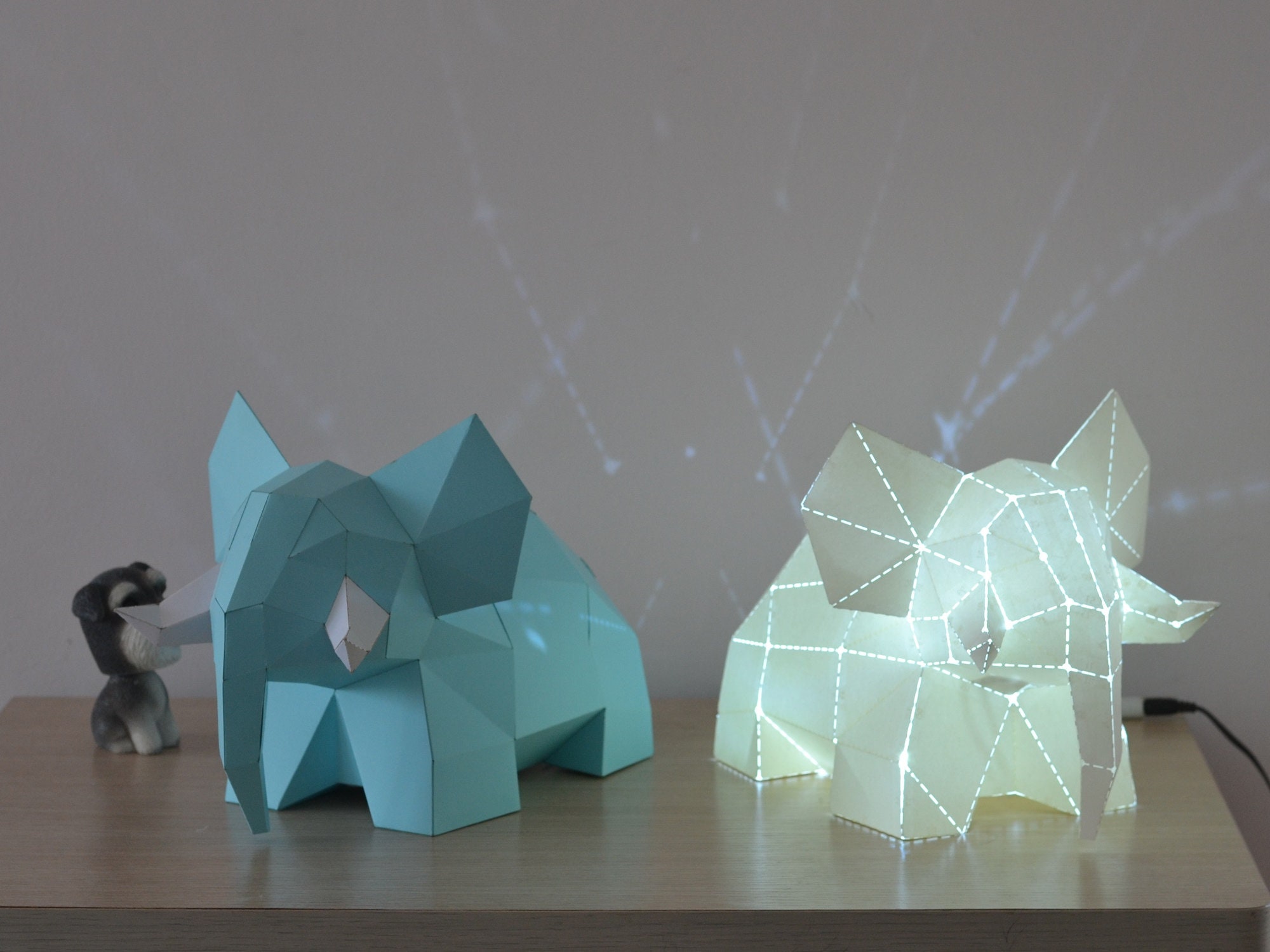 Elephant DIY Paper Craft KitPre Cut 3D Papercraft for | Etsy