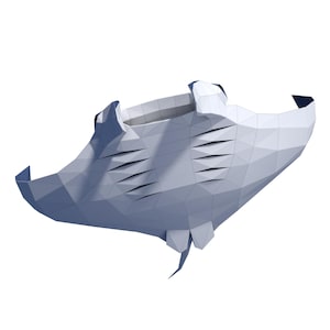 Manta Ray Paper Sculpture,pre-cut DIY Papercraft Kit,handmade Sea ...